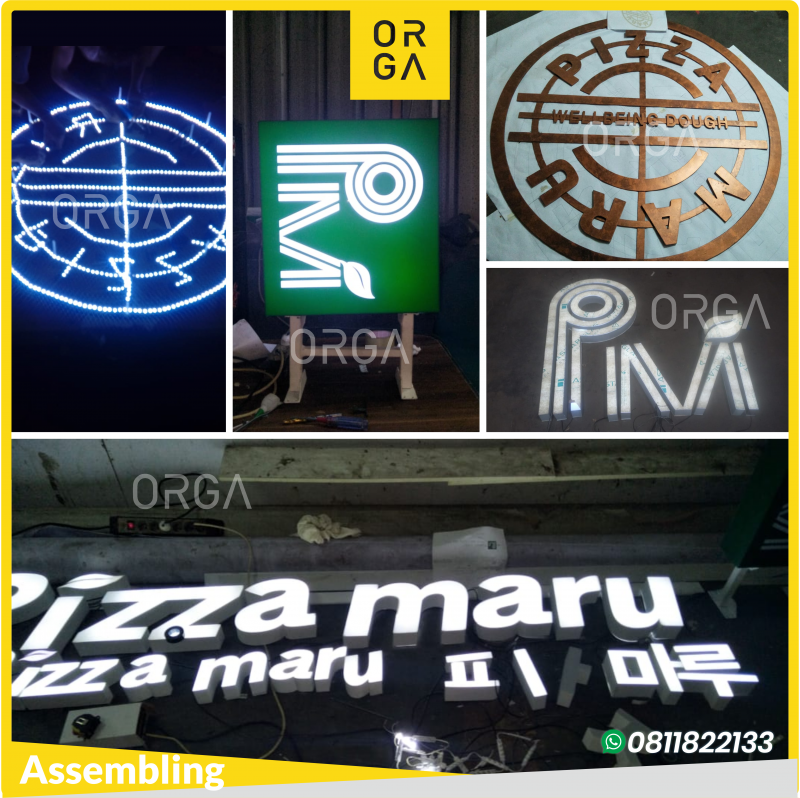 Neon Box Jakarta Orga Sign